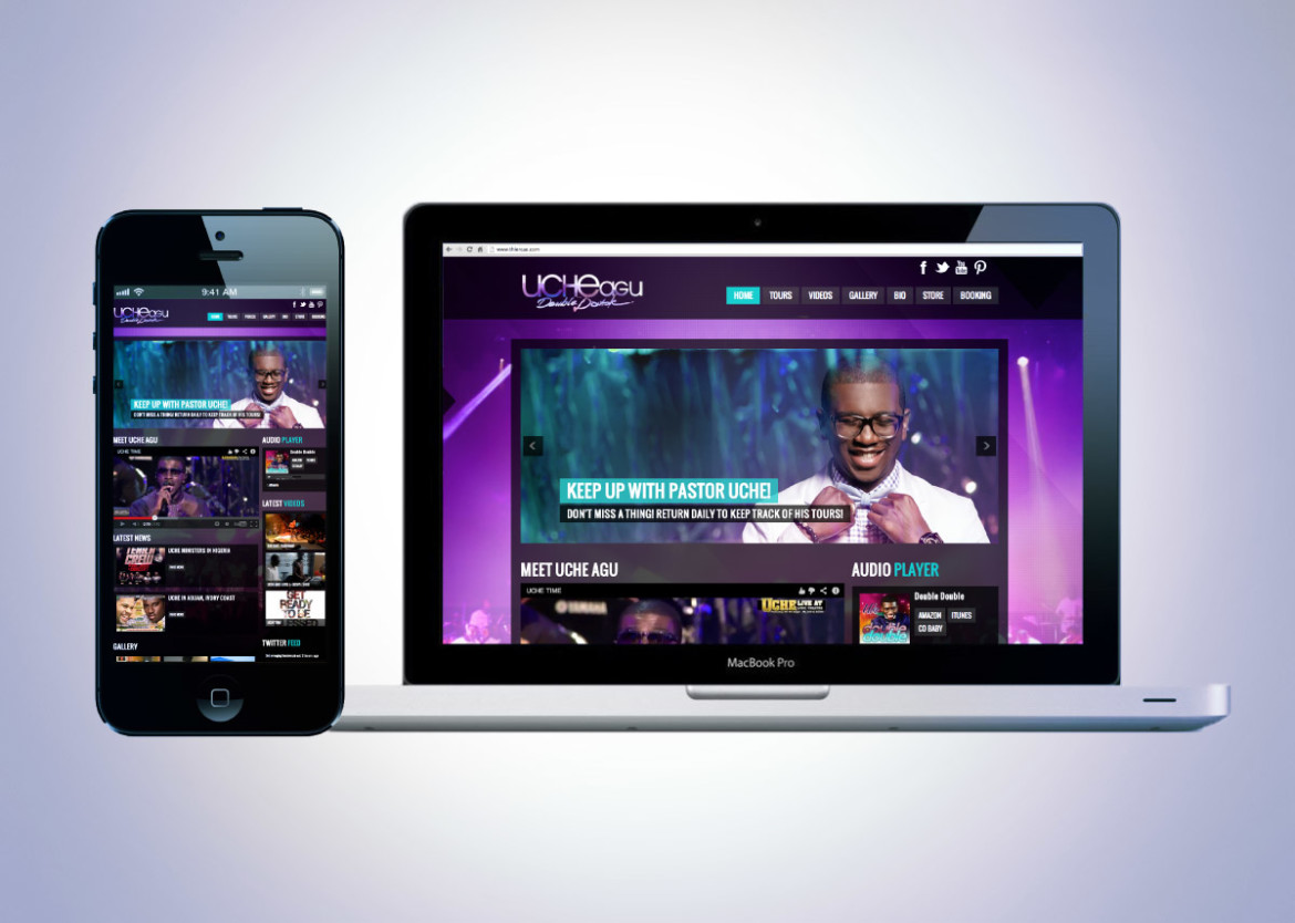 Uche Double Artist Website Design | BrandSquire